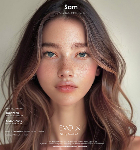 Second Life Marketplace - DeeTaleZ *DEMO* for LELUTKA EVOX - Sam - ALL SKINTONES